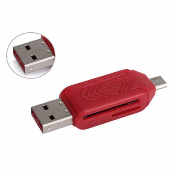 قواري ذاكره USB + OTG مزدوج متعدد 2 in 1 Multi Function OTG USB 2.0 Type-C / Micro USB Smart ...